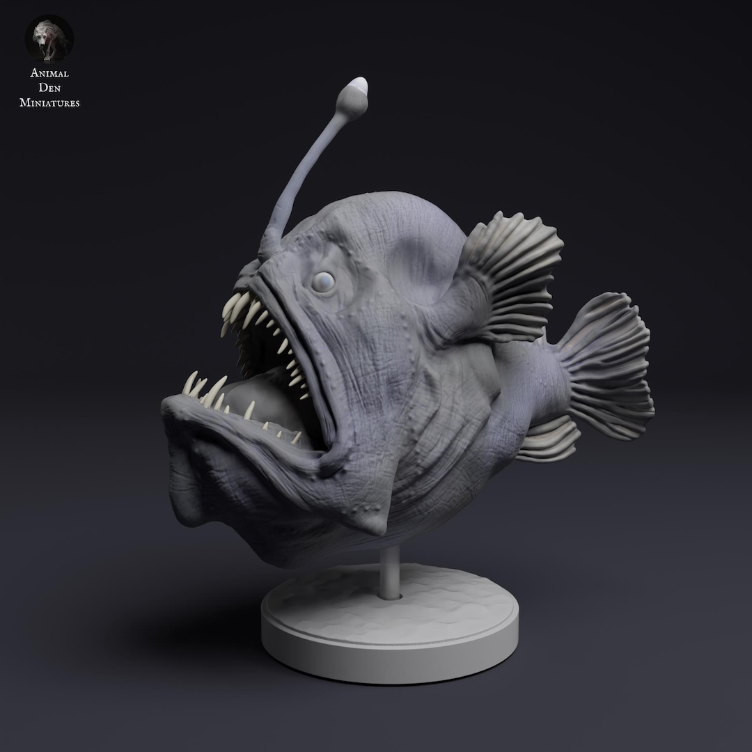 Buy Humpback Anglerfish 1/1 Scale Realistic Animal Model 3D Printed ...