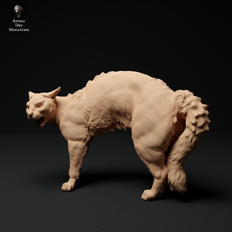 Domestic Cat 1/12 Scale Realistic Animal Model 3D Printed | Decorative ...
