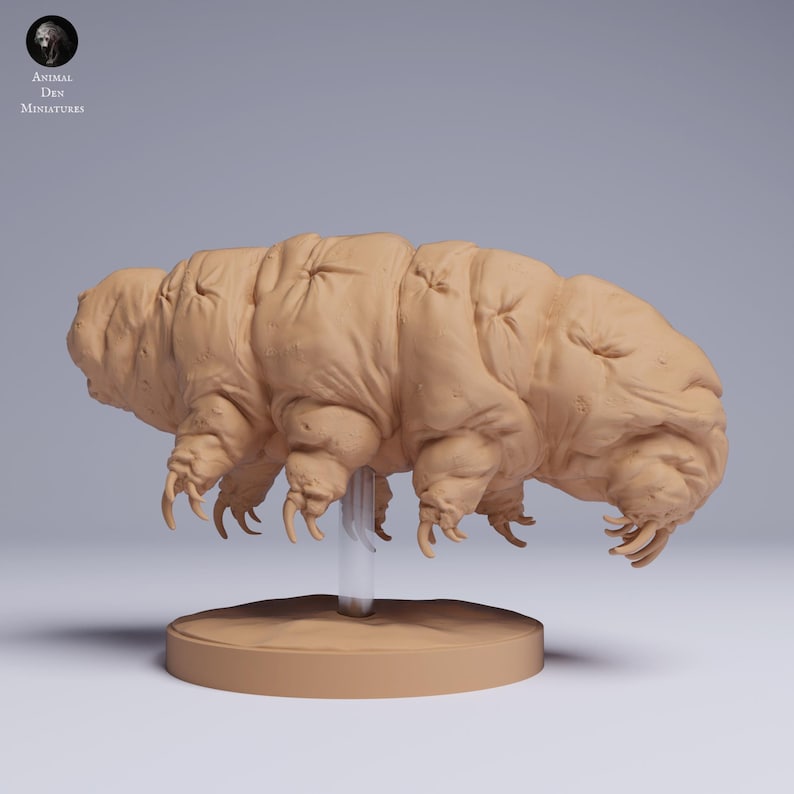 Tardigrade (water Bear) 100/1 Scale Realistic Animal Model 3D Printed ...