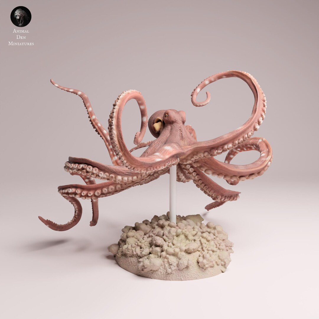 Day Octopus 1/24 Scale Realistic Animal Model 3D Printed | Decorative ...