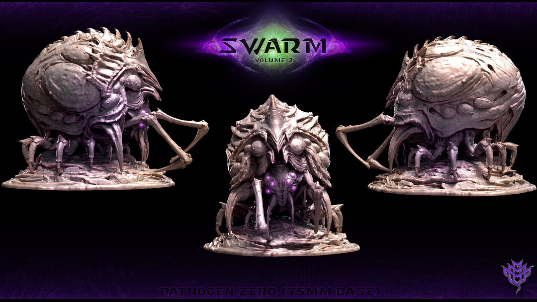 Pathogen Zero (3 Poses) 75mm Base | Miniature for Table Top Games ...