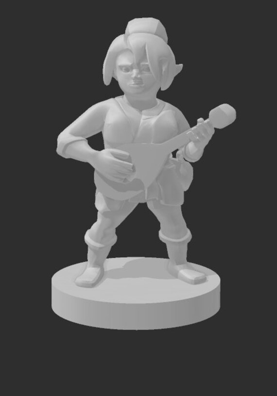 Female Halfling Bard Miniature for Table Top Games : Resin 3D - Etsy