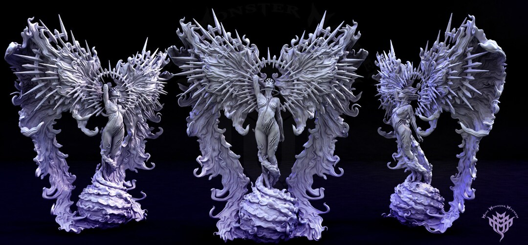 Solar Eclipse Celestial (2 Poses) 108mm X 94mm | Miniature for Table ...