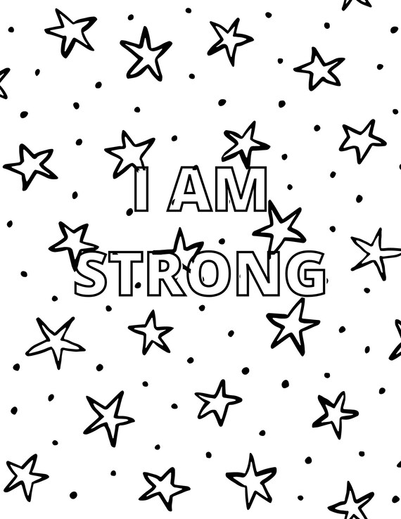 Positive Affirmations Coloring Book - Etsy