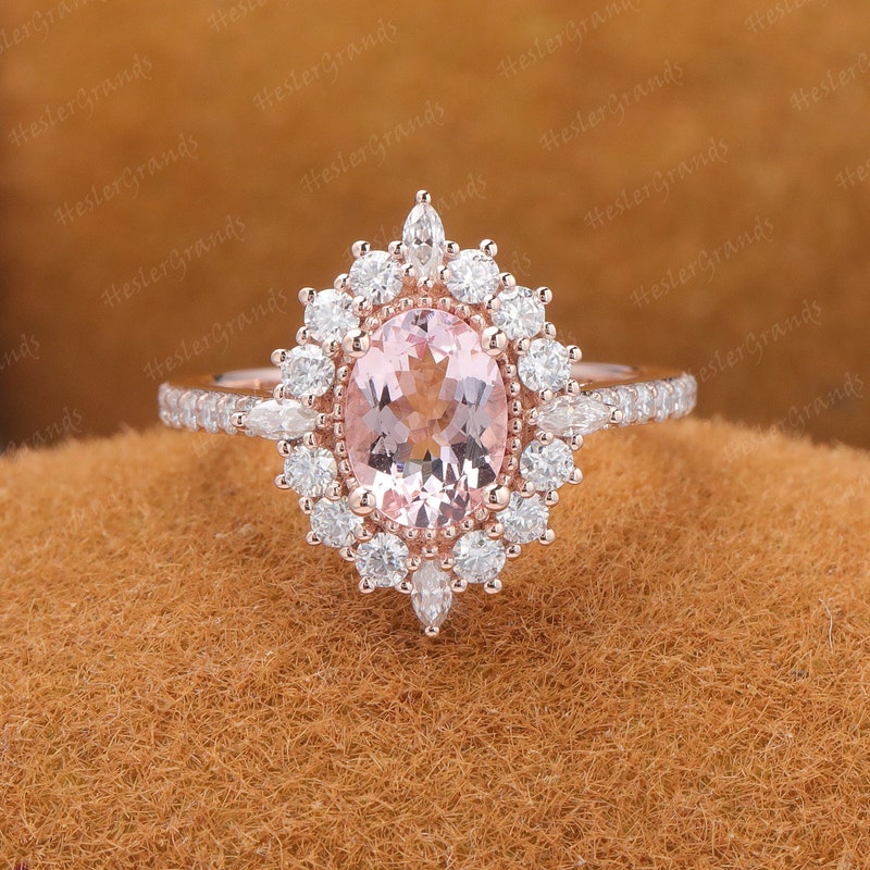 Morganite Engagement Rings - Etsy