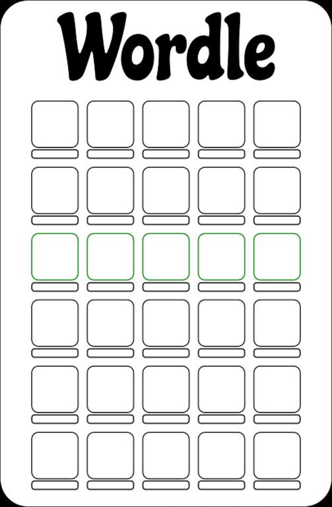 Wordle | Laser Engraved Acrylic Activity Boards | Reusable Travel Games ...