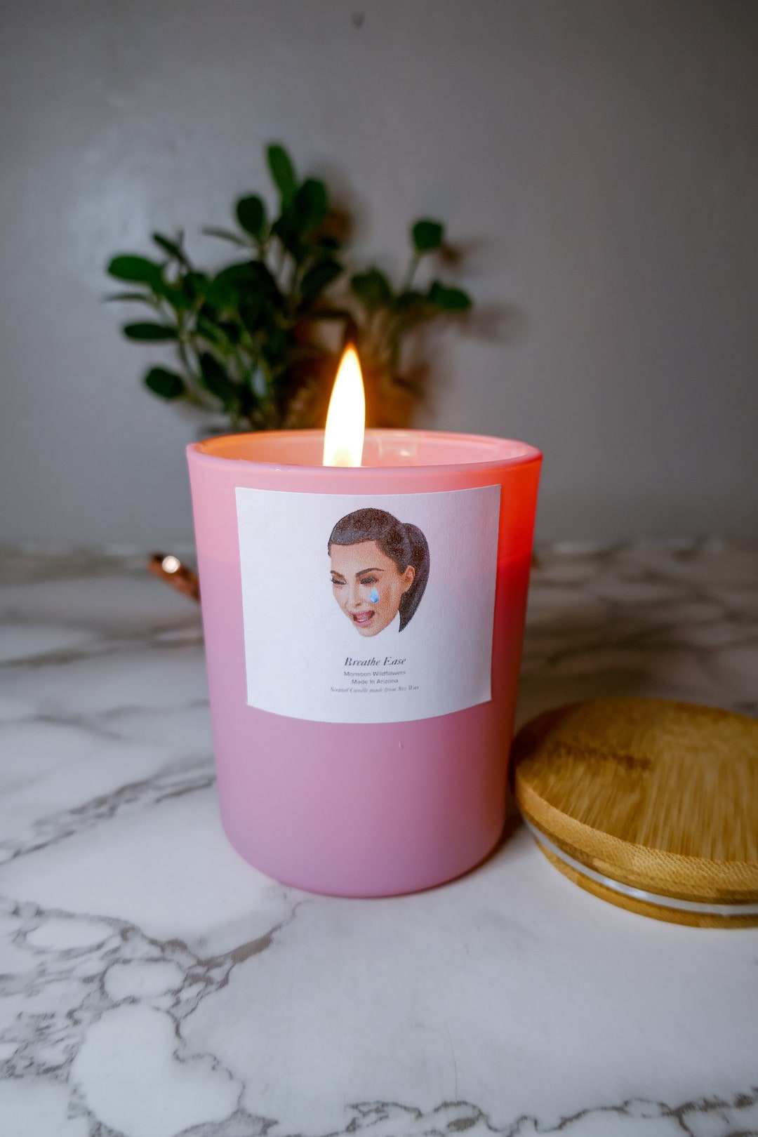 Kim K Ugly Crying Face Soy Wax Candle - Breathe Ease Scented - Etsy