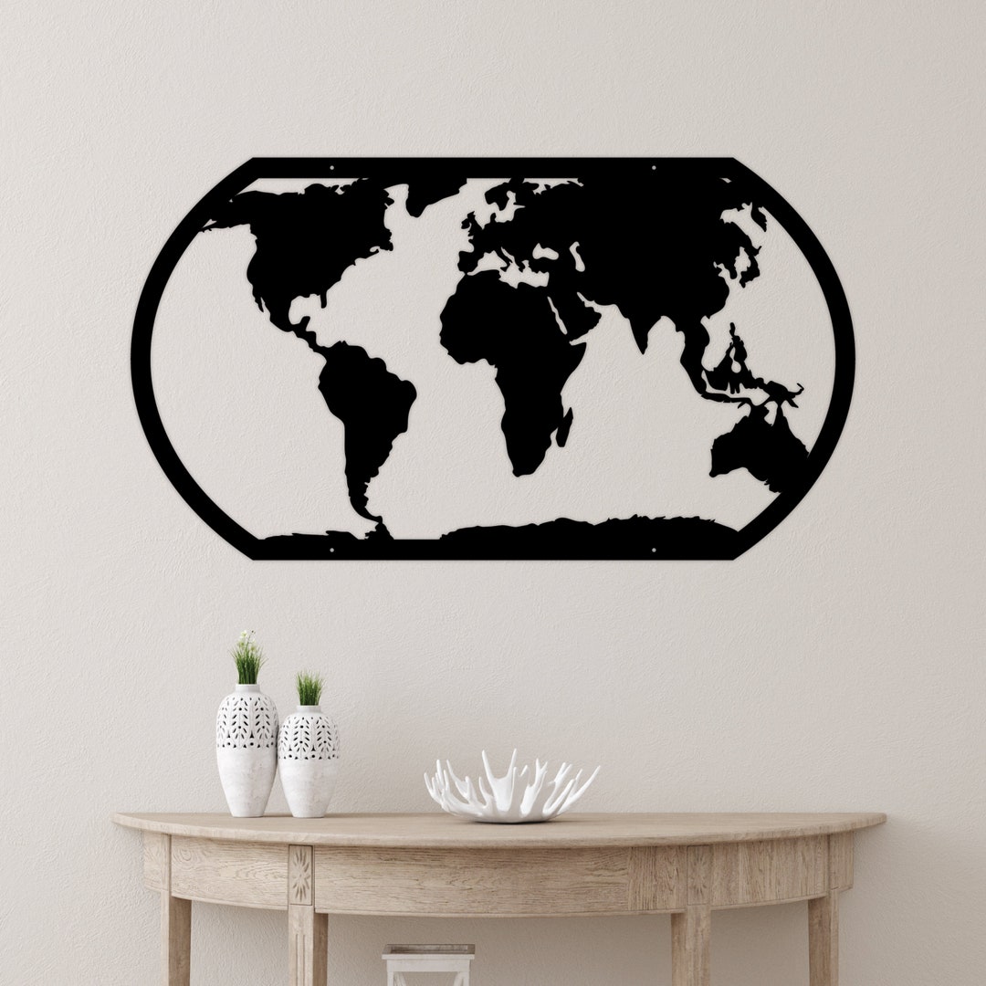 Traveler World Map Magnetic Board, World Travel Decorations, Custom ...