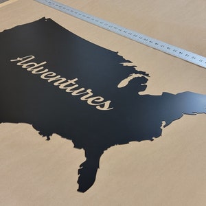 Custom US Magnetic Board, Personalized Travel Magnetic Board, United ...