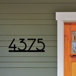 Modern House Address | Mid Century Street Number | Art Deco Address ...