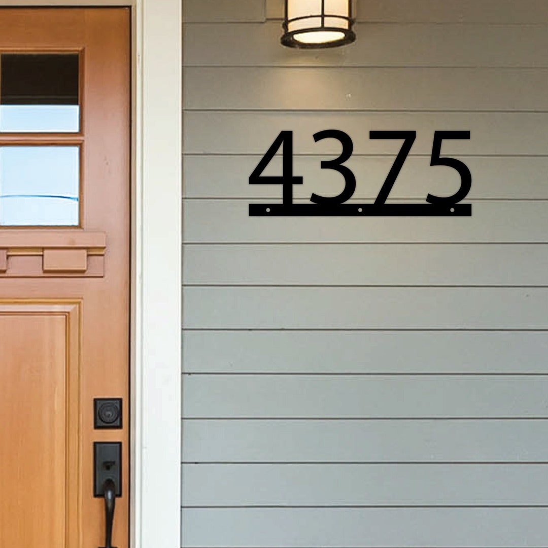 Modern House Address | 911 Address | Contemporary Address Numbers ...