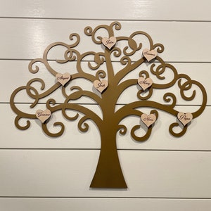 Large Family Tree Wall Hanging Custom Family Tree Metal - Etsy