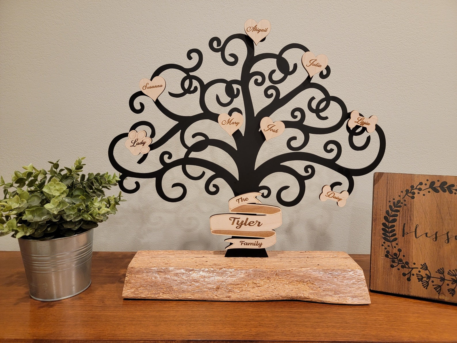 Interchangeable Family Tree Custom Family Tree My Family - Etsy