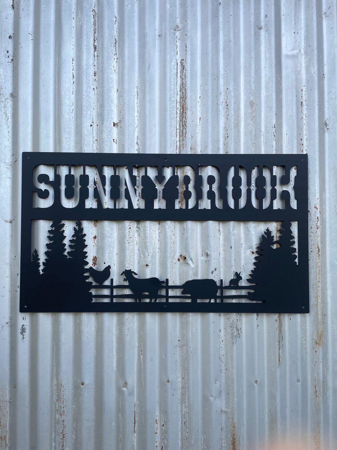 Custom Farm Sign, Personalized Farm Sign, Gate Sign, Farm Sign With ...