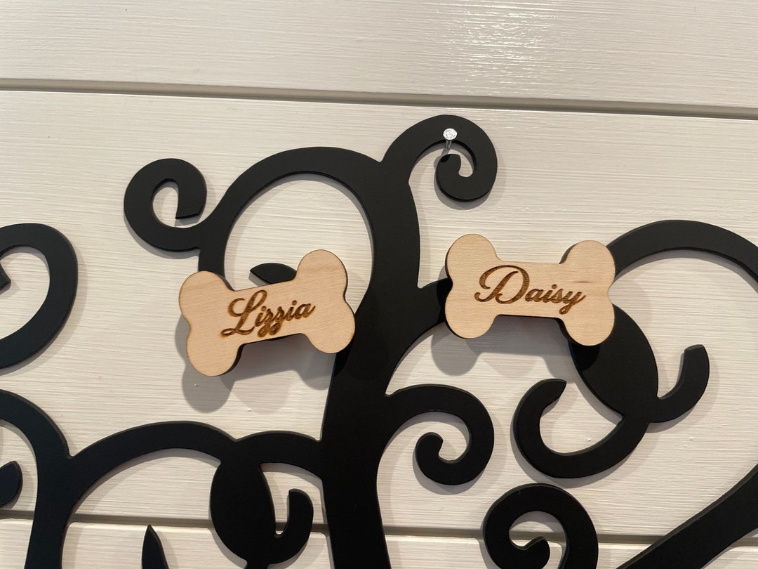 Personalized Dog Bone Magnets | Name Magnets | Custom Wooden Magnets ...