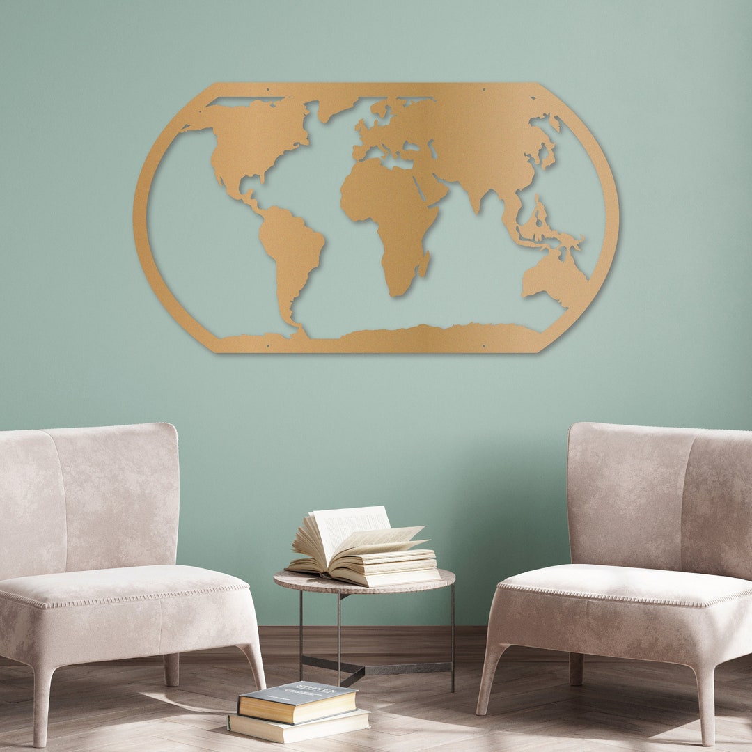 Traveler World Map Magnetic Board, World Travel Decorations, Custom ...
