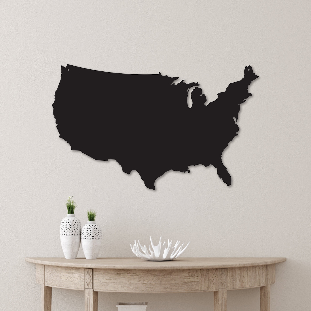 Custom US Magnetic Board, Personalized Travel Magnetic Board, United ...