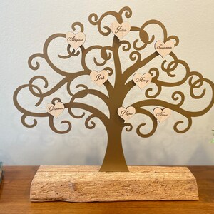 Interchangeable Family Tree Custom Family Tree Metal Family - Etsy