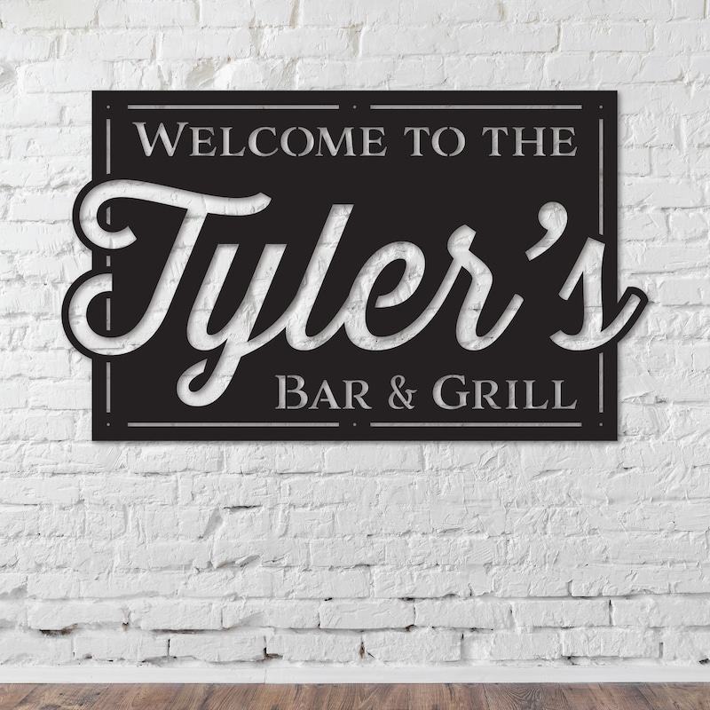 Outdoor Decorative Metal Signs - Etsy