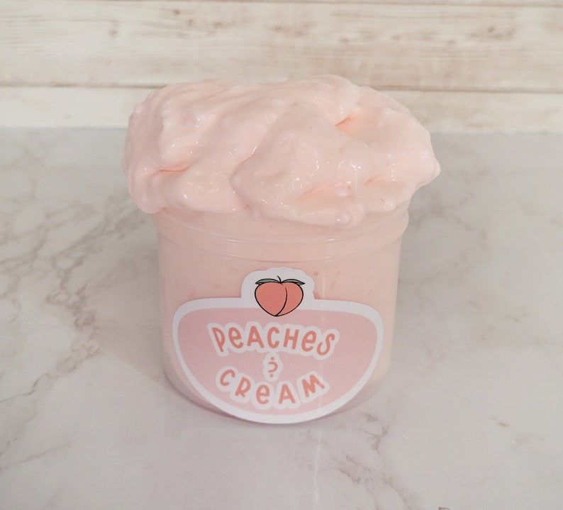 Diy Peaches and Cream Butter Floam Slime, Butter Floam Slime, Slime ...