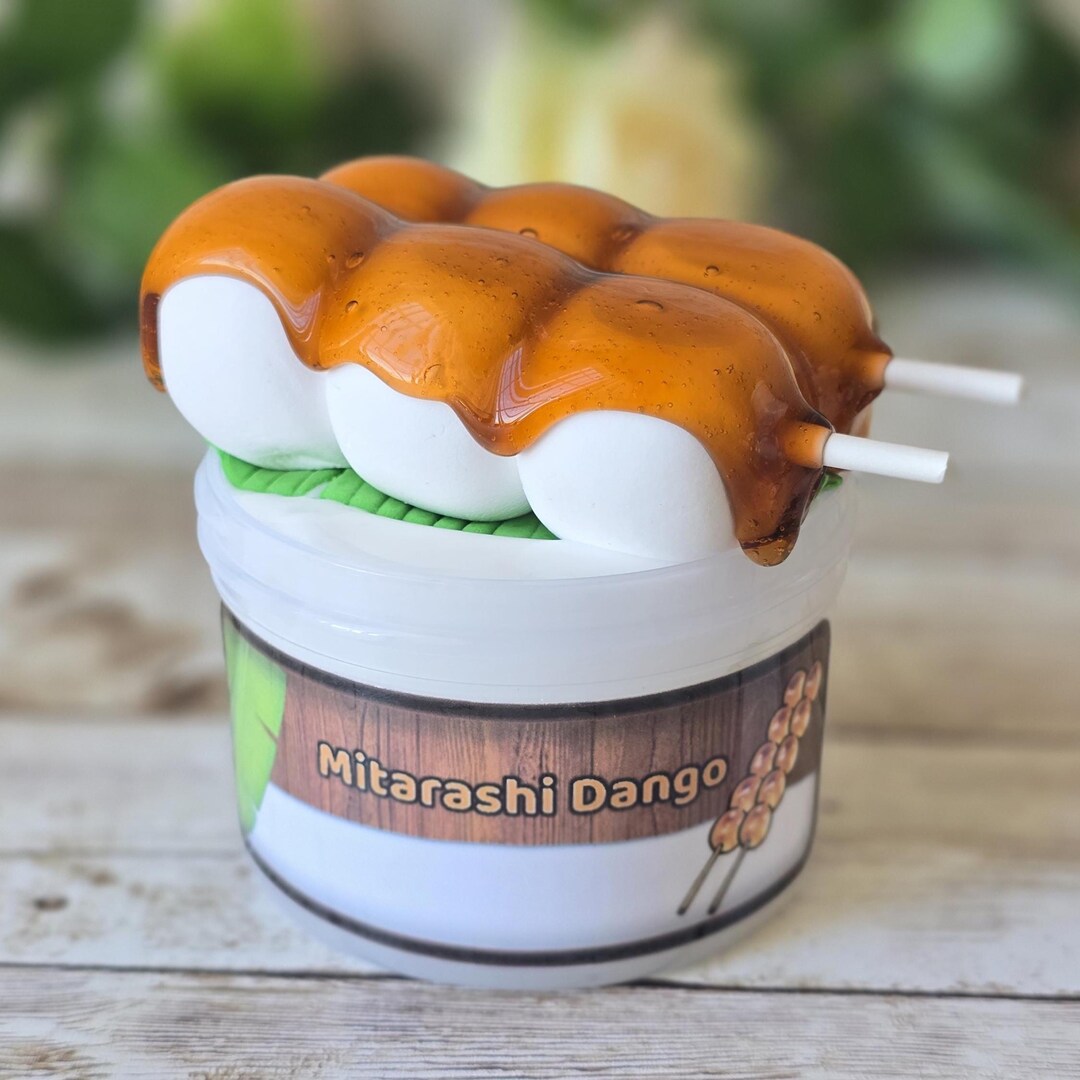 Mitarashi Dango Slime, Sushi Slime, Asian Slime, Fun Food Gifts, Food ...
