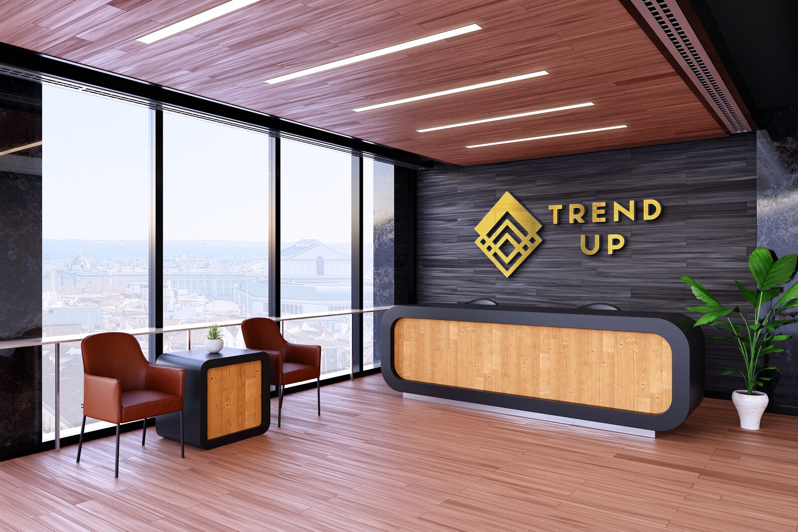 Custom Reception Sign, Acrylic Office Sign, 3D Business Logo, Custom ...