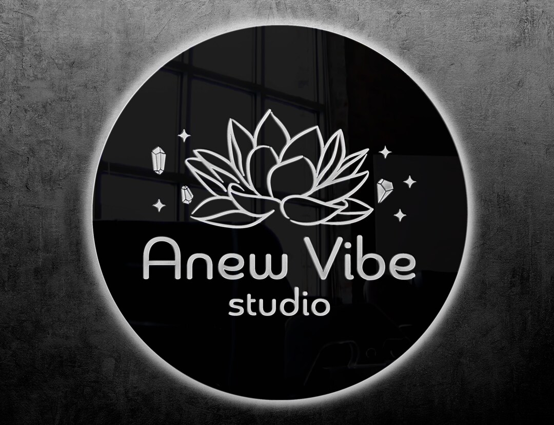 Custom Illuminated Round Cutout Sign - Etsy