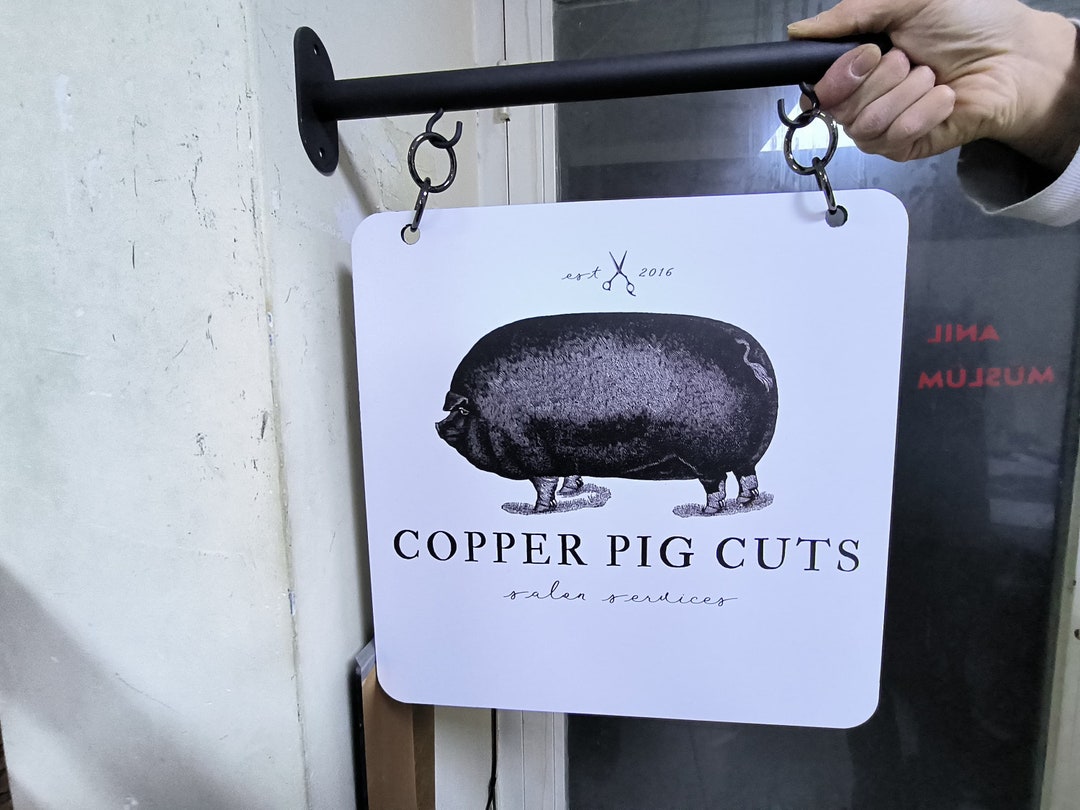 Hanging Blade Sign, Minimal Blade Sign, Custom Blade Sign, Custom Sign ...