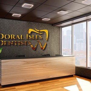 Custom Dental Sign, Acrylic Dentist Office Sign, 3D Dental Logo, Custom ...