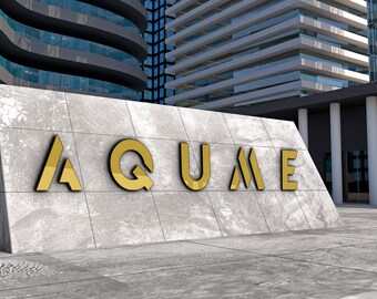 Custom Reception Sign, Acrylic Office Sign, 3D Business Logo, Custom ...