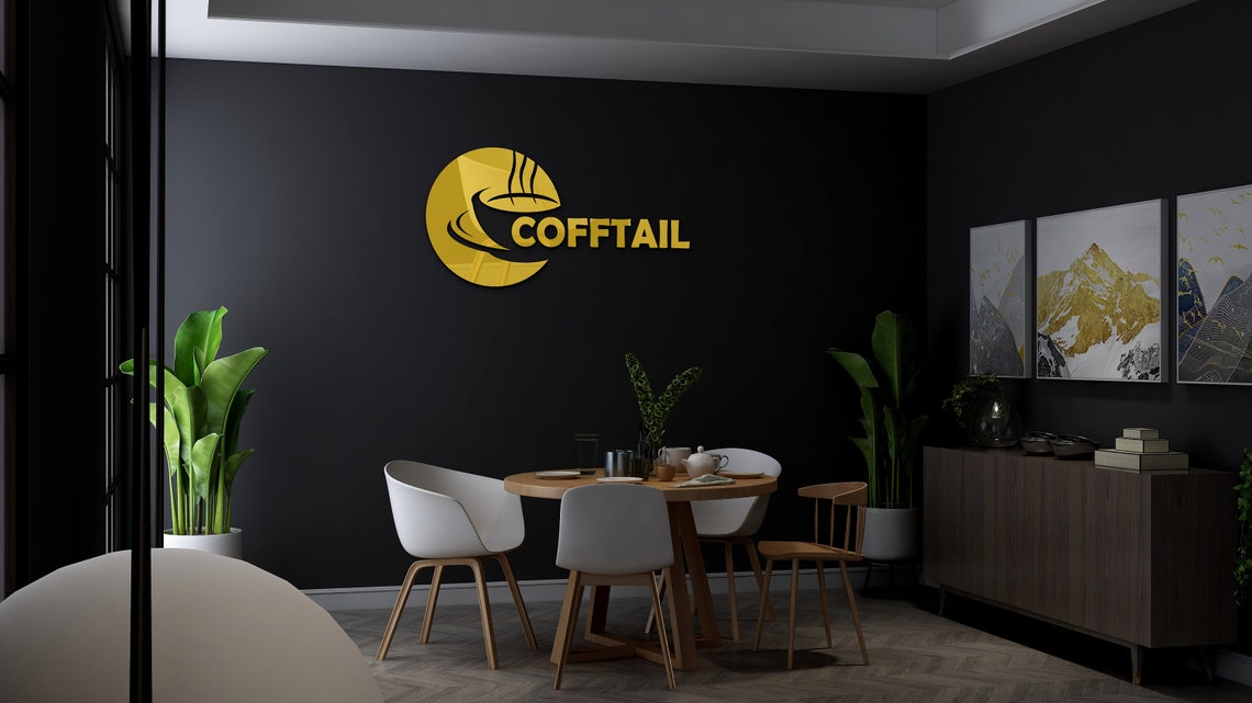 Custom Reception Sign Acrylic Office Sign 3D Business Logo - Etsy