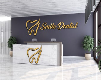 Custom Dental Sign, Acrylic Dentist Office Sign, 3D Dental Logo, Dental ...