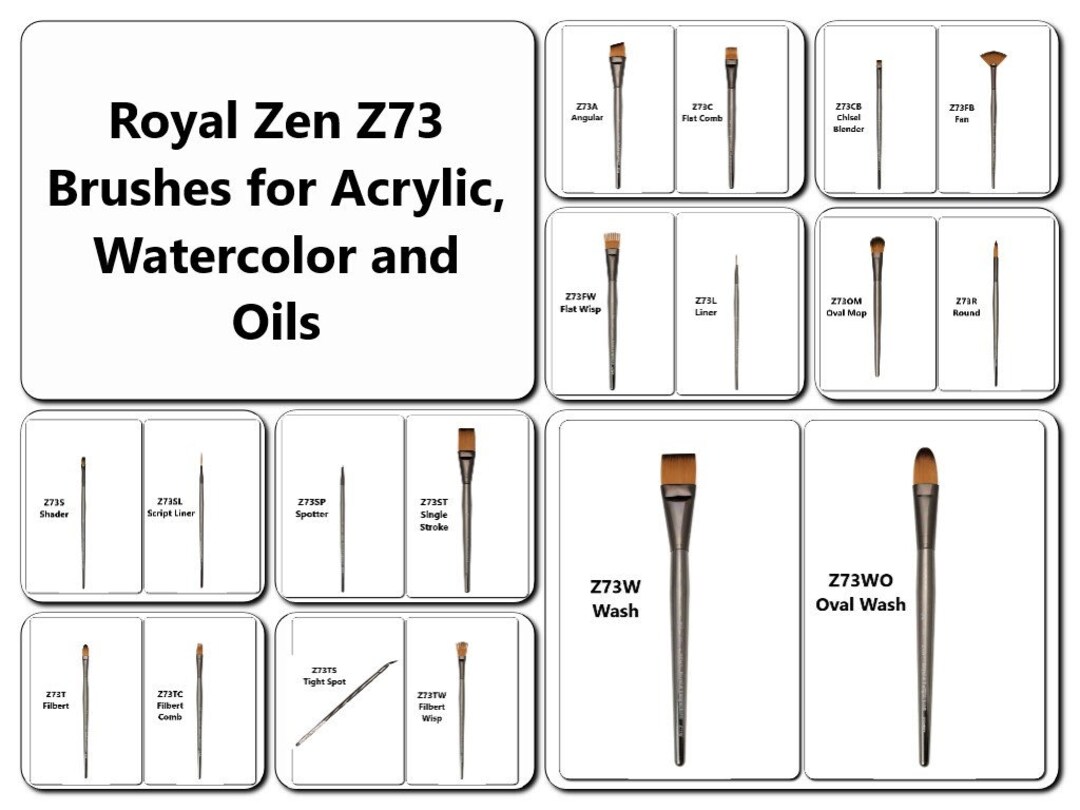 Royal Zen Z73 All Media Brushes - Etsy