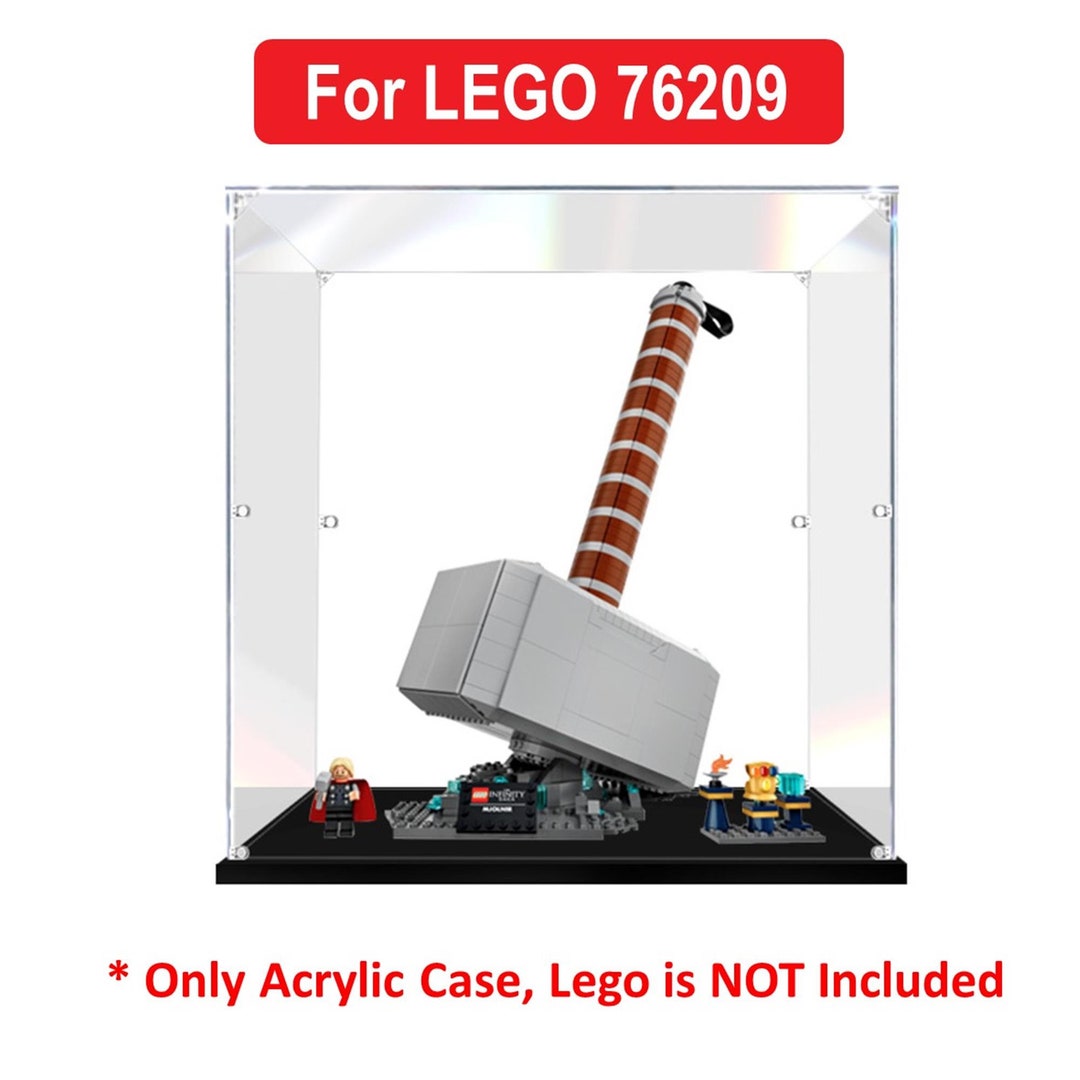 Acrylic Display Case for LEGO 76209 Marvel Thor's Hammer Figure Storage ...