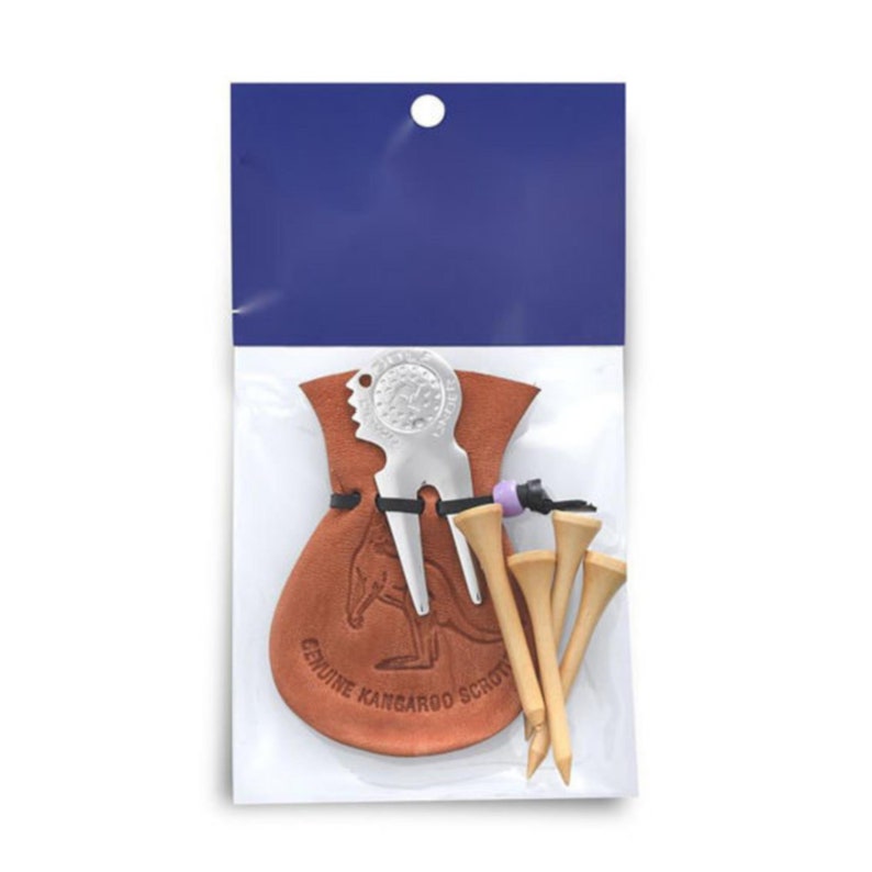 Kangaroo Scrotum Pouch Wallet Men's Coin Purse Golf Novelty Bag Leather ...