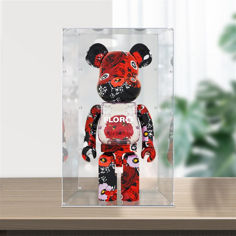Acrylic Display Case for 1000% Bearbrick Figure Storage Box Dust Proof ...