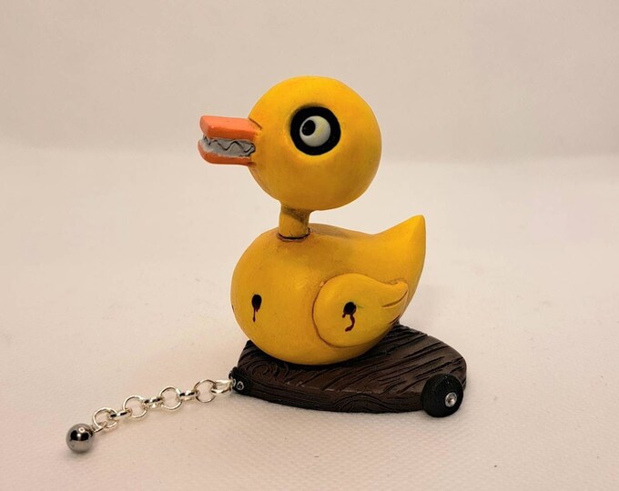 Scary Duck / Nightmare Duck / Mini Duck Figure / Spooky Duck / Handmade ...