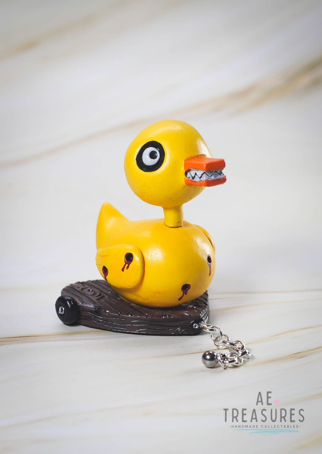 Scary Duck / Nightmare Duck / Mini Duck Figure / Spooky Duck / Handmade ...