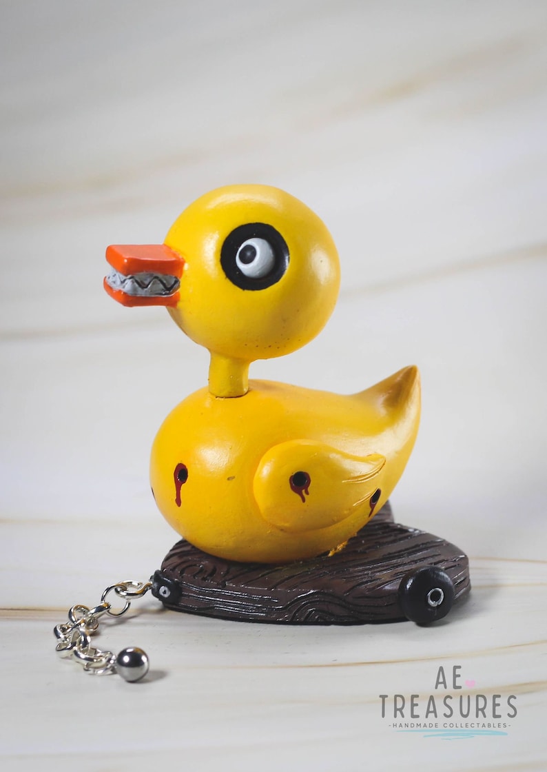 Scary Duck / Nightmare Duck / Mini Duck Figure / Spooky Duck / Handmade ...