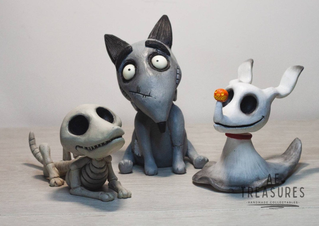 Skeleton Dog / Ghost Dog / Zombie Dog / Fan Art Inspired by Tim Burton ...