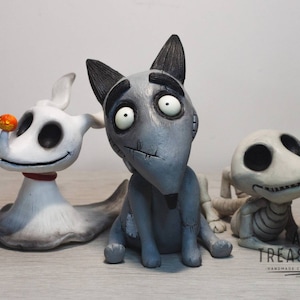 Skeleton Dog / Ghost Dog / Zombie Dog / Fan Art Inspired by Tim Burton ...