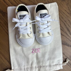 Baby Toddler Converse W/ Custom Hand Embroidery Zoe Love - Etsy