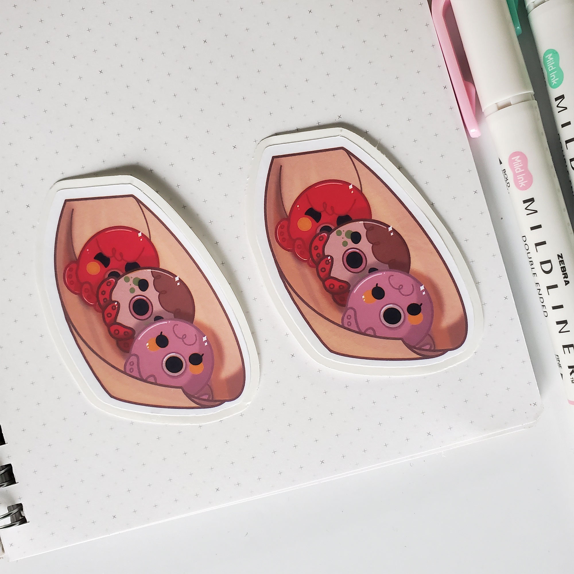 Cute ACNH Takoyaki Sticker, Animal Crossing, Villager Sticker, Ice ...