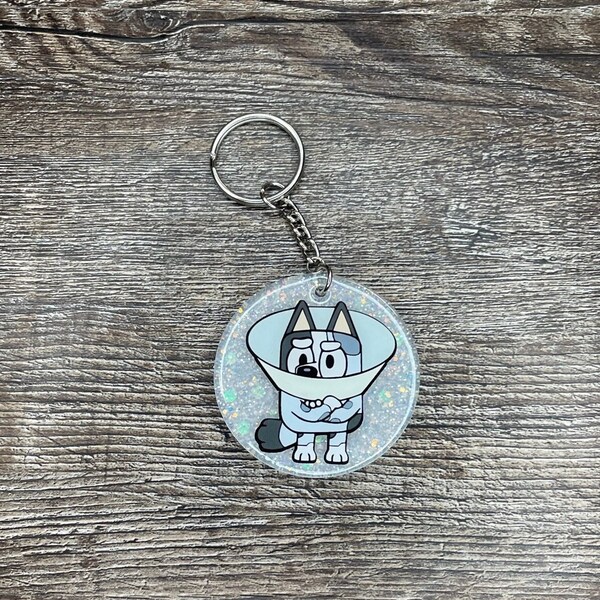 Bluey Muffin Keychain - Etsy
