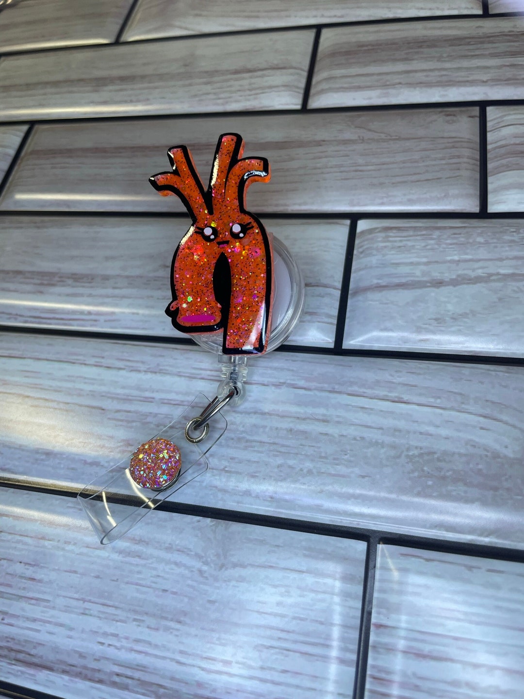 Cute Red Aorta Medical Humor Badge Reel Interchangeable or - Etsy