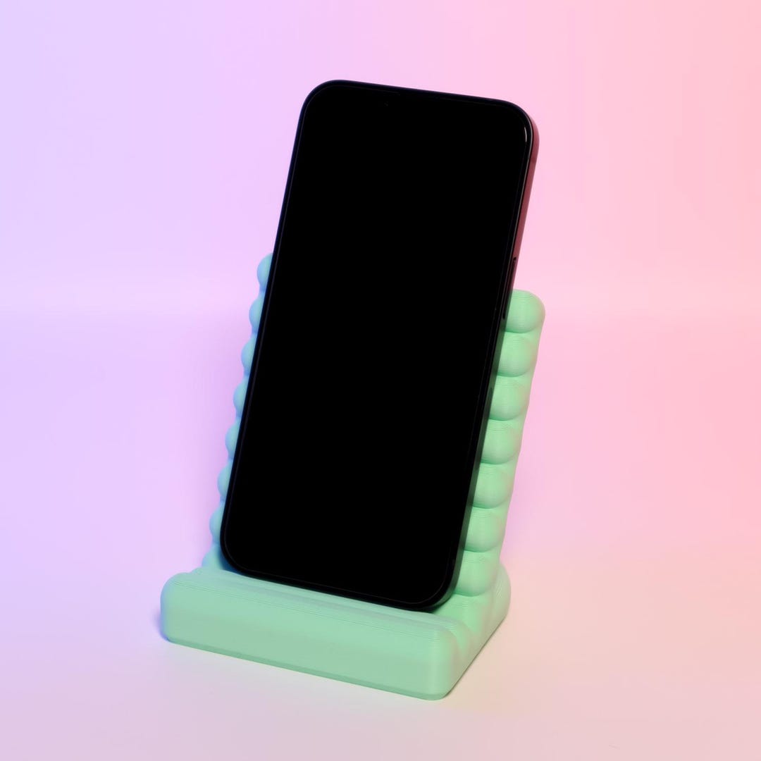 Floatie Phone Stand Horizontal Lines Design Unique Desk Accessory ...