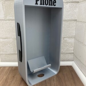 Cell Phone Booth Holder Unique Desk Accessory Miniature Telephone Booth ...