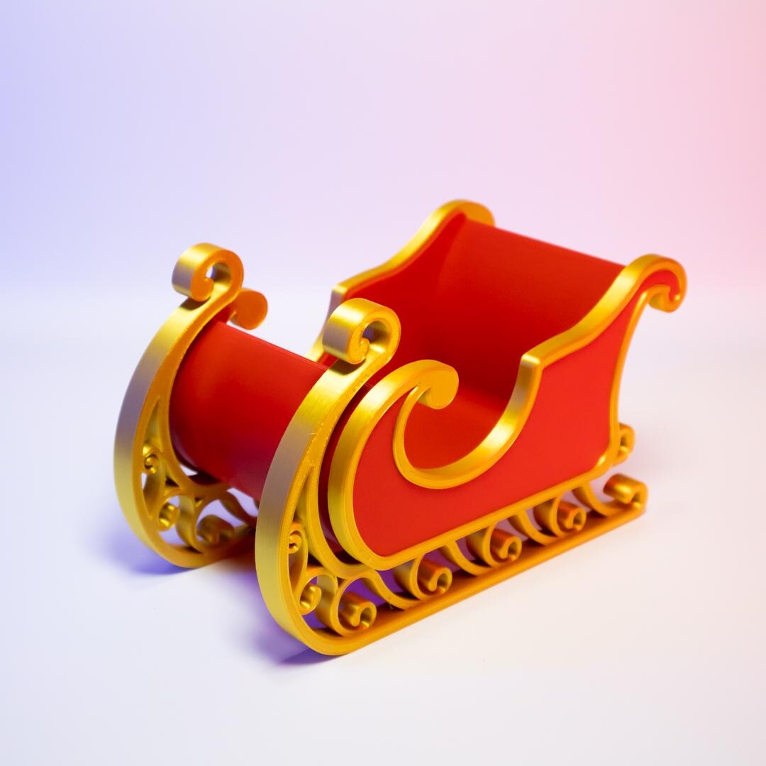 Santa’s Sleigh Festive Holiday Decor Christmas Decoration Classic ...