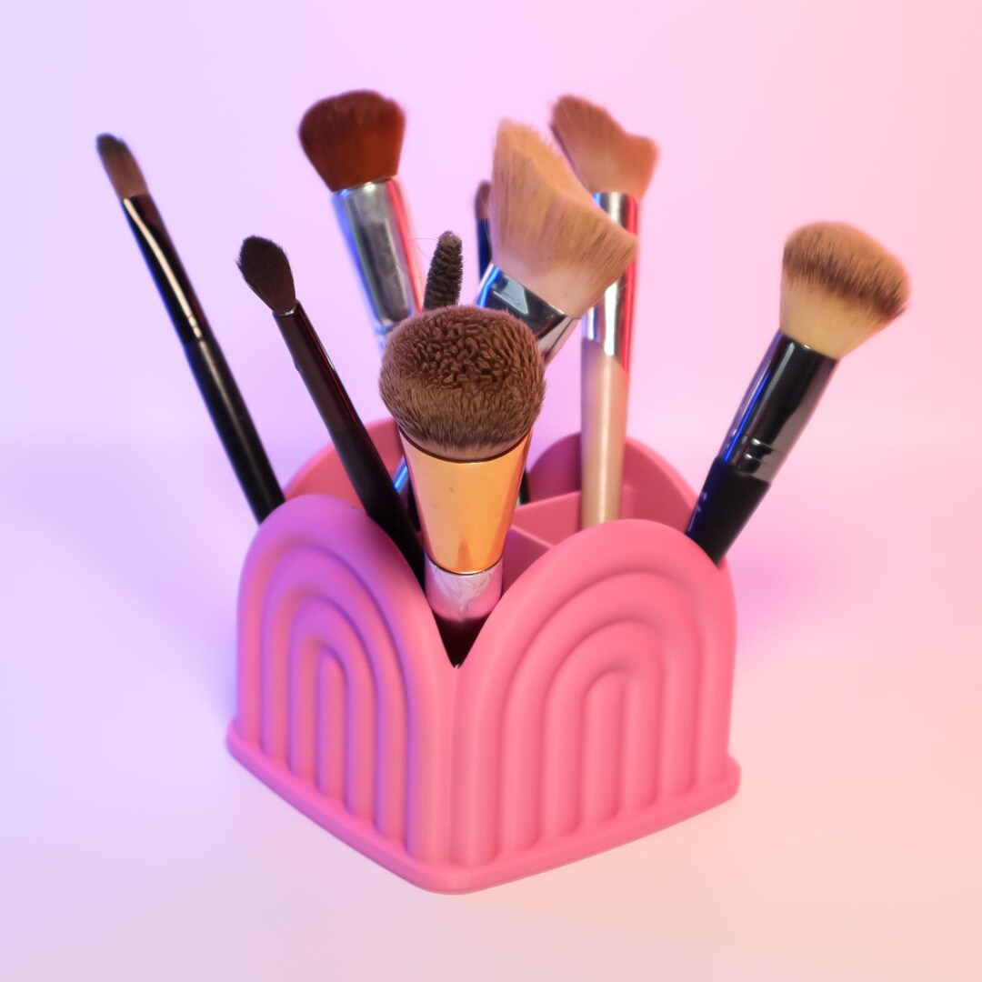 Rainbow Desk Organizer Four Compartments Colorful Office Storage Multi ...