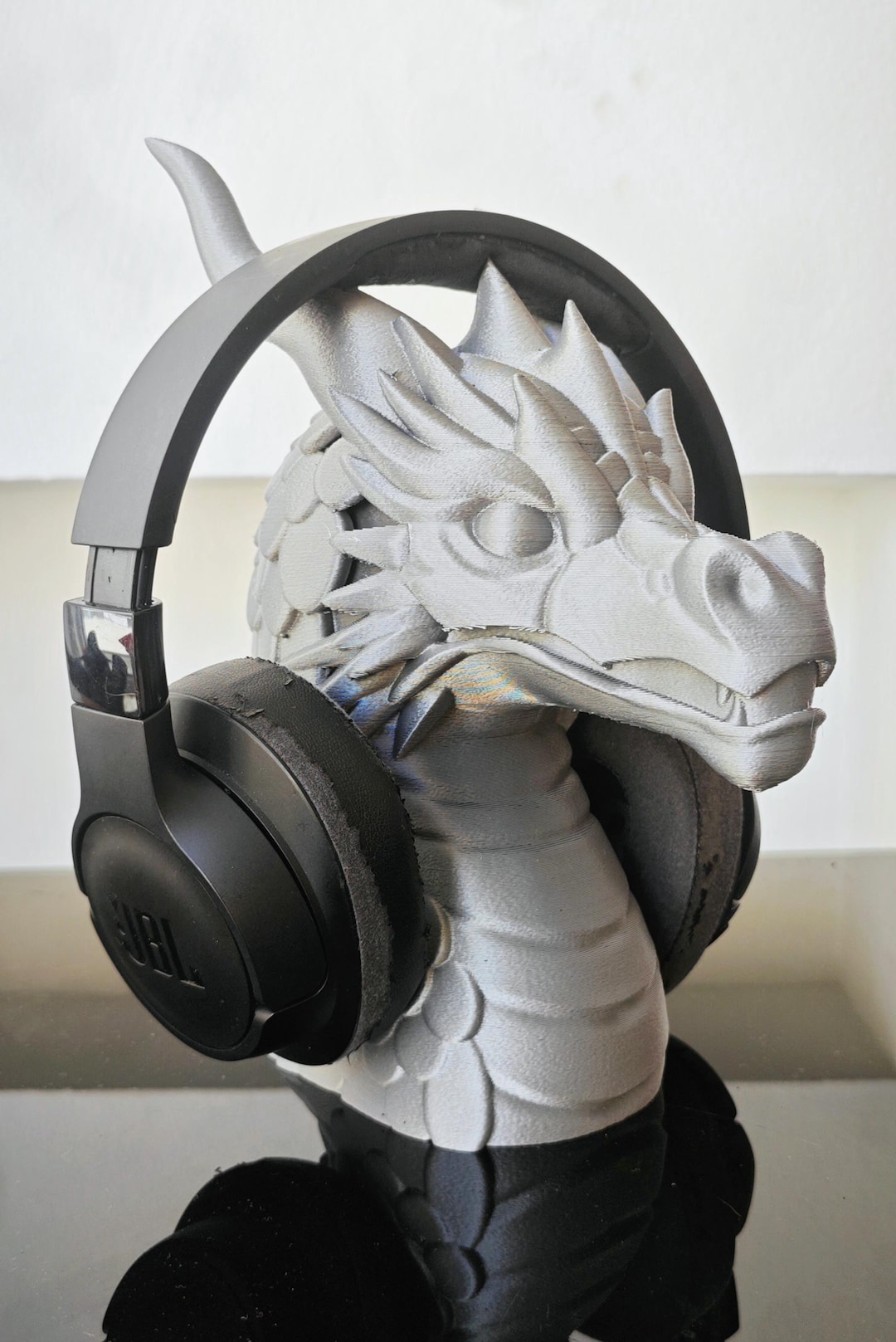 Dragon Headphones Stand, Dragon Bust, Dragon Headphone Holder, Dragon ...